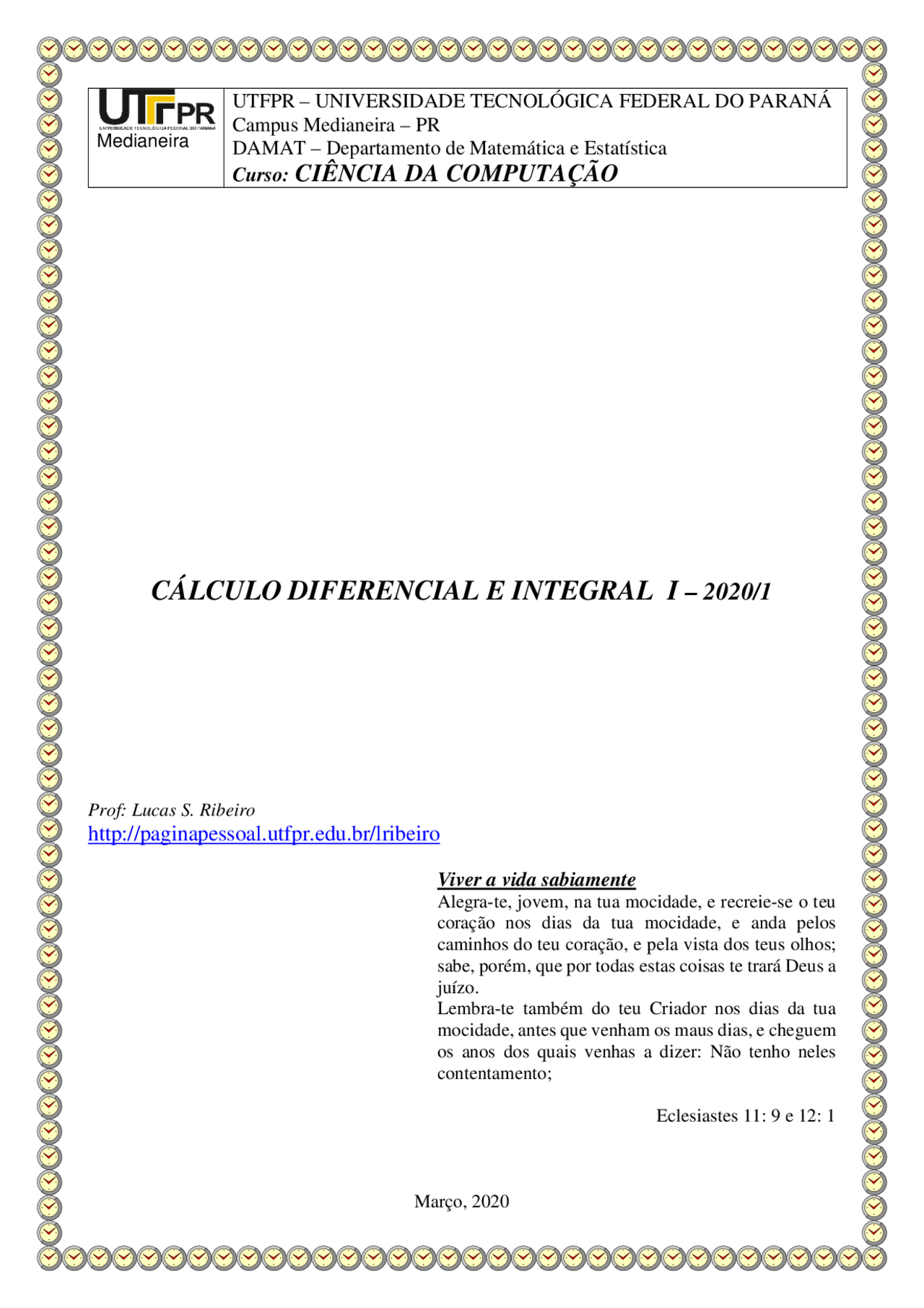 Calculo Diferencial E Integral I Docsity