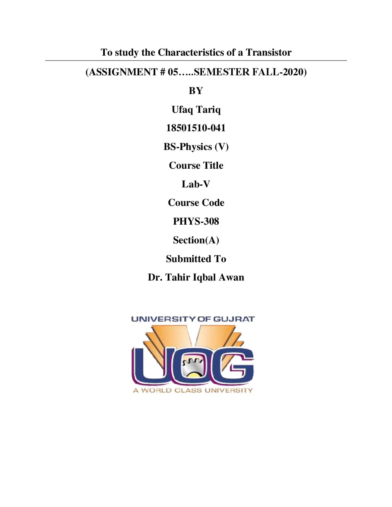 Electronics Lab Reports Docsity