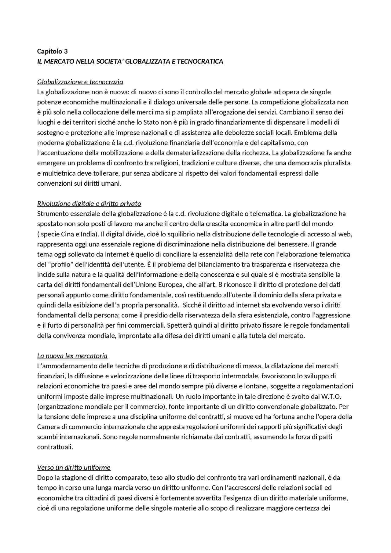 Riassuto Di Diritto Privato Docsity
