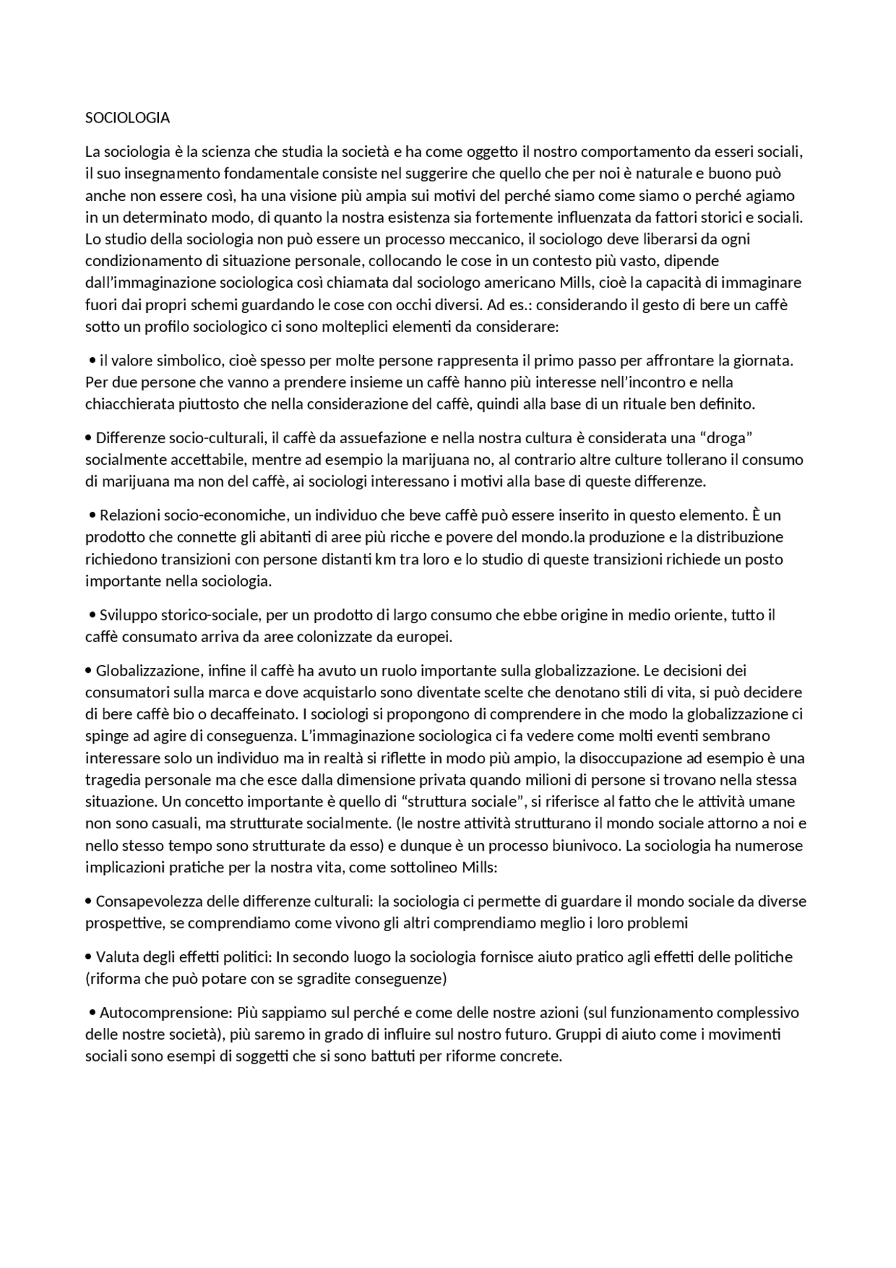 Appunti Di Sociologia Parte 1 Docsity