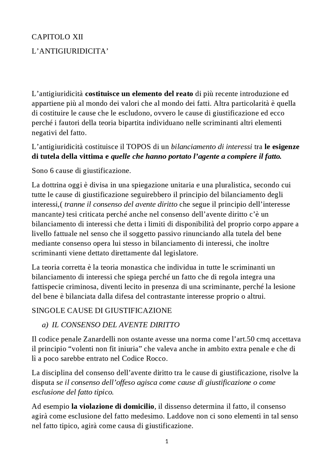 Corso Di Diritto Penale Parte Generale Manna Docsity