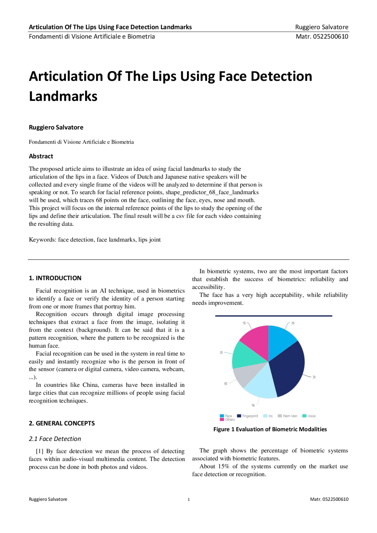 Tesina Lips Joint (English Version) - Docsity