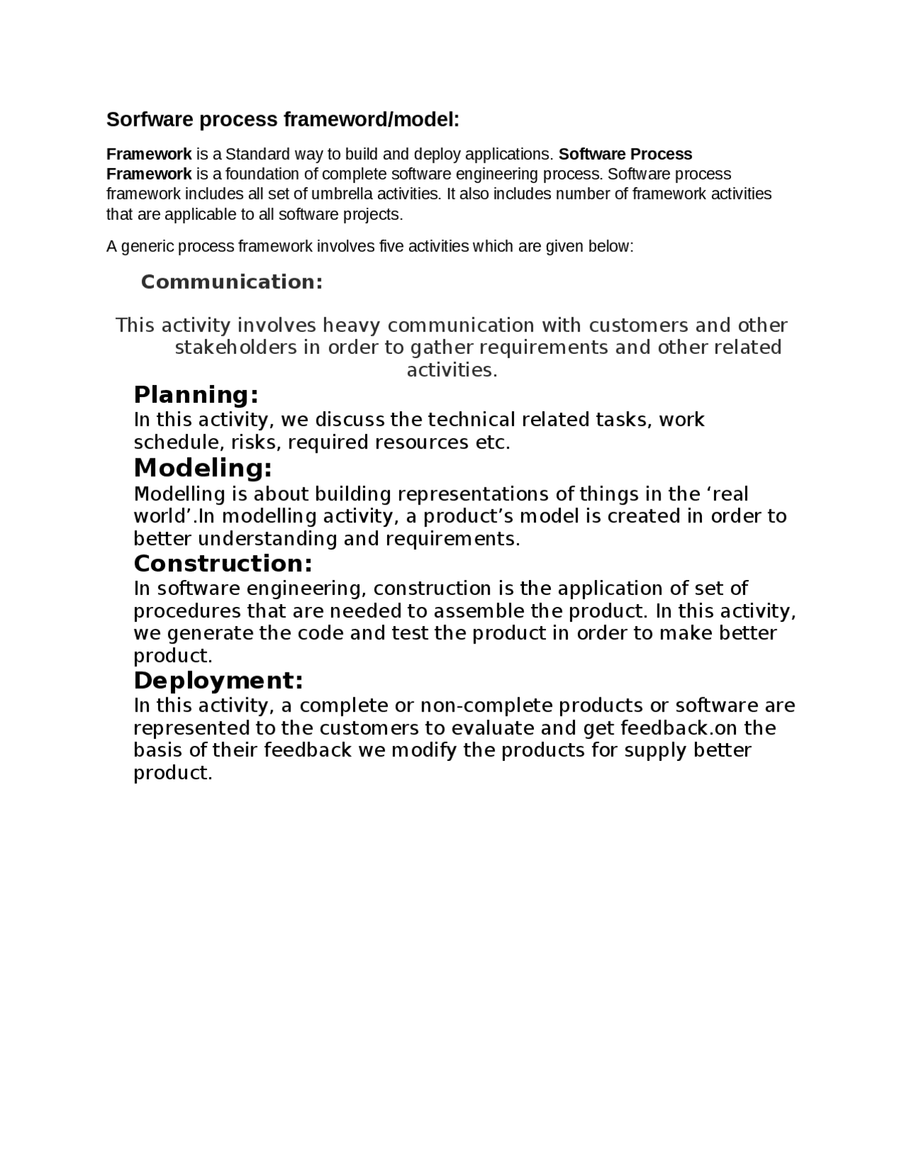 What Is Process Framework In Software Engineering - Infoupdate.org