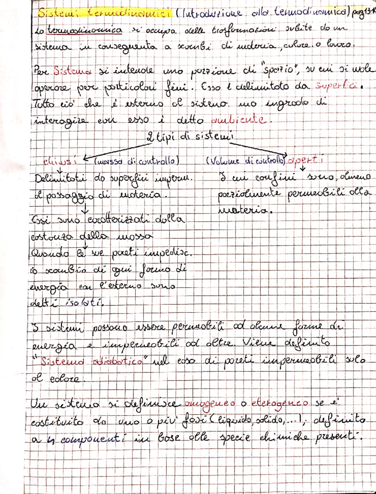 Appunti Sistemi Termodinamici Proprietà Principali Docsity