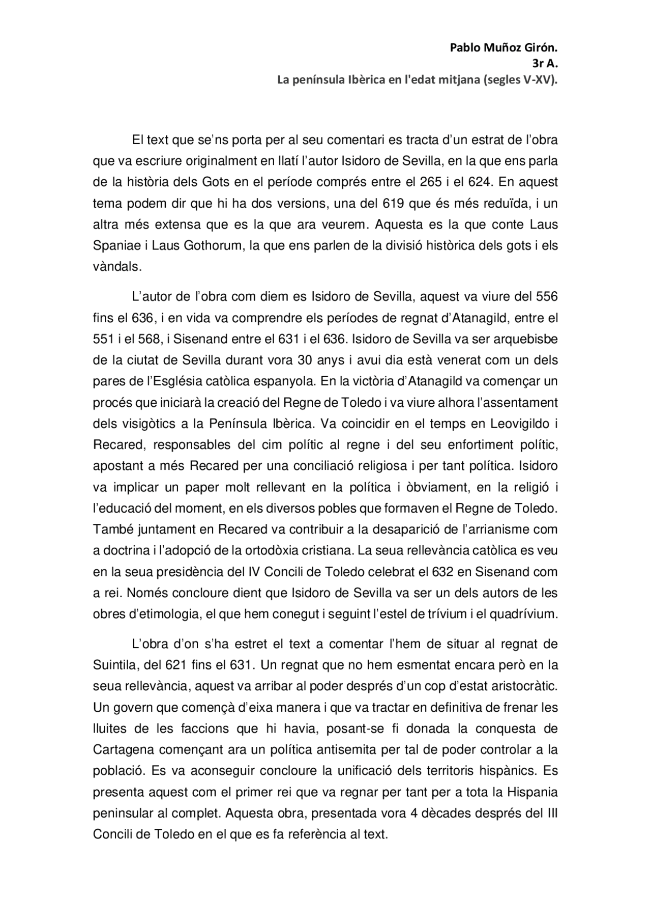 Pràctica medieval textos - Docsity