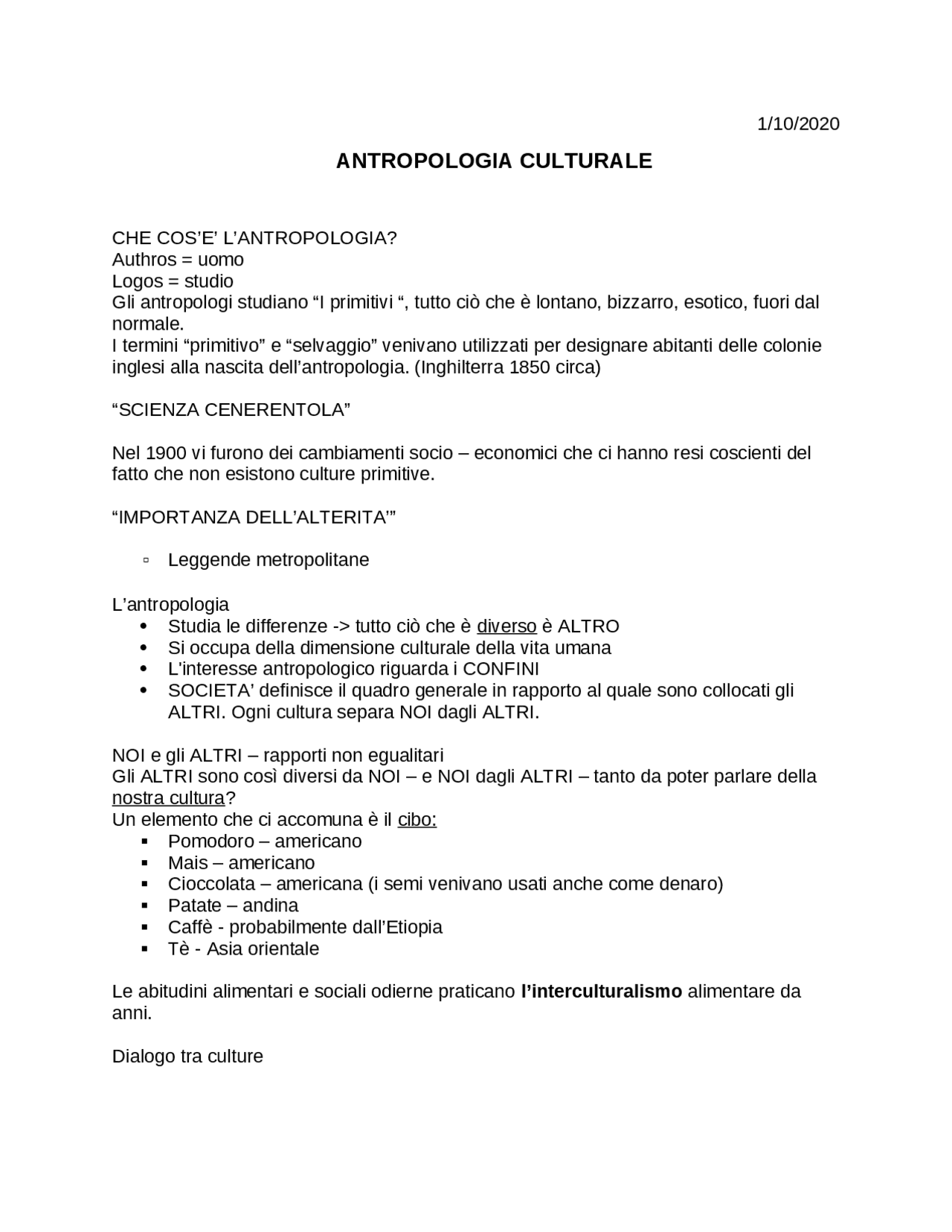 Antropologia Culturale Kottak Docsity