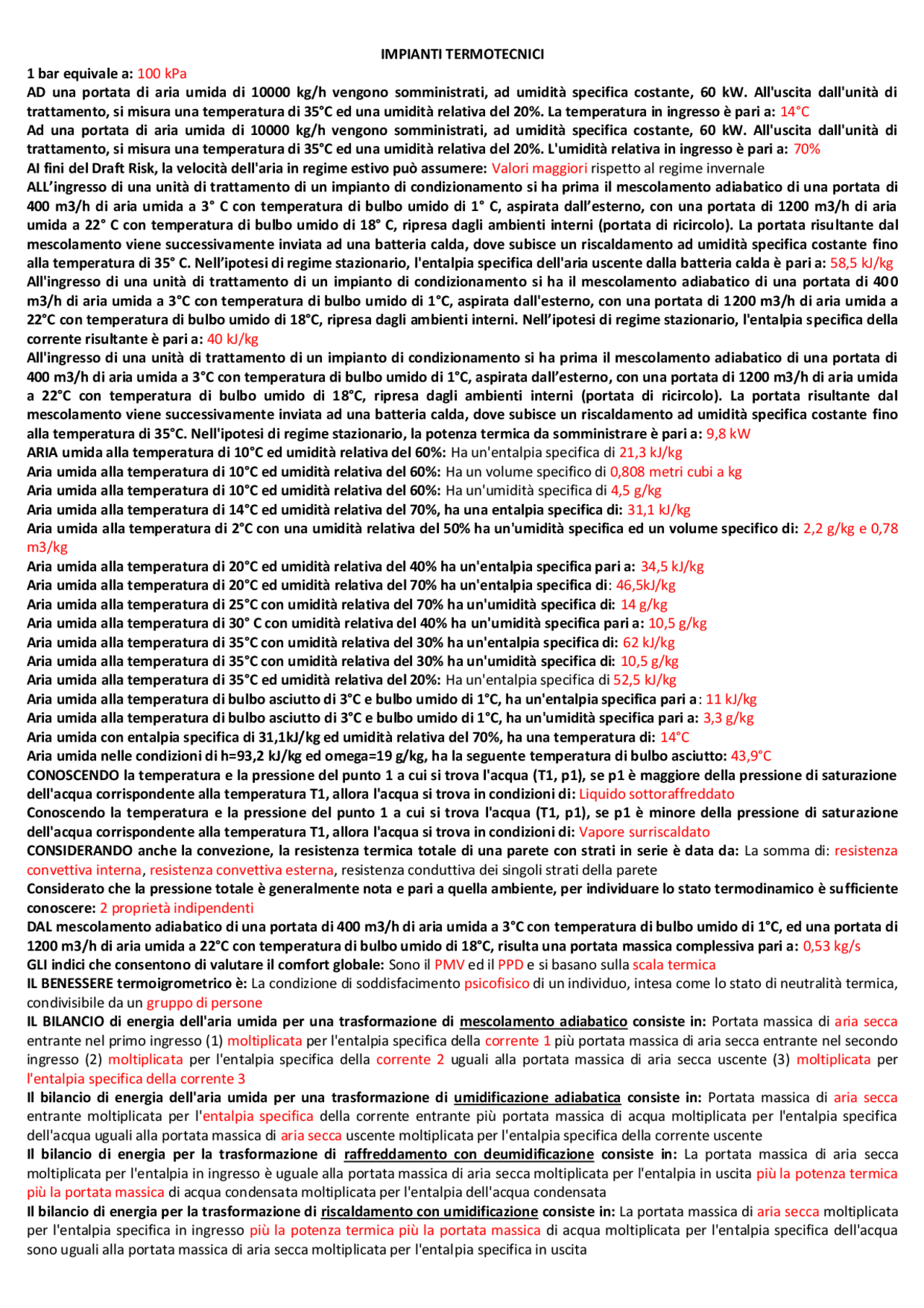 Domande Impianti Termotecnicipdf Docsity