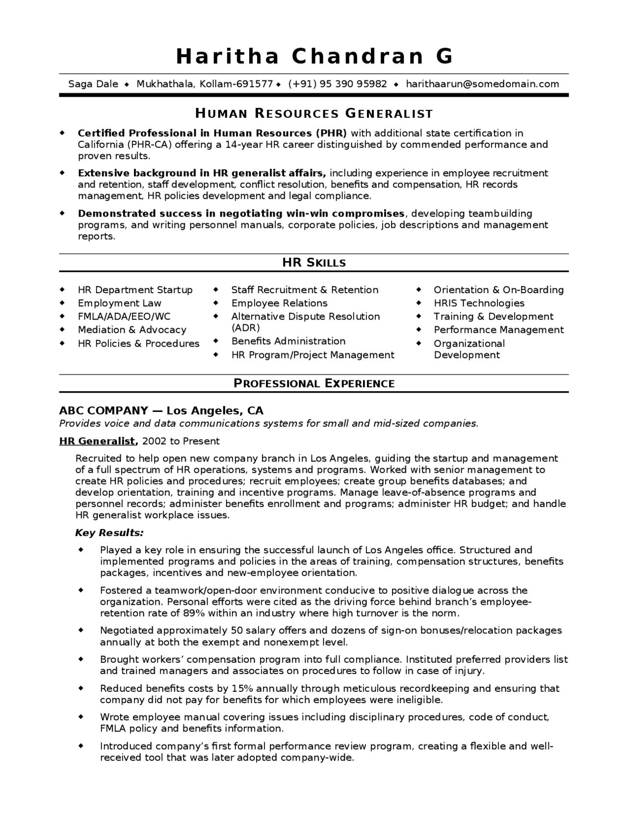 ResumeHow to write an effective document description The description ...
