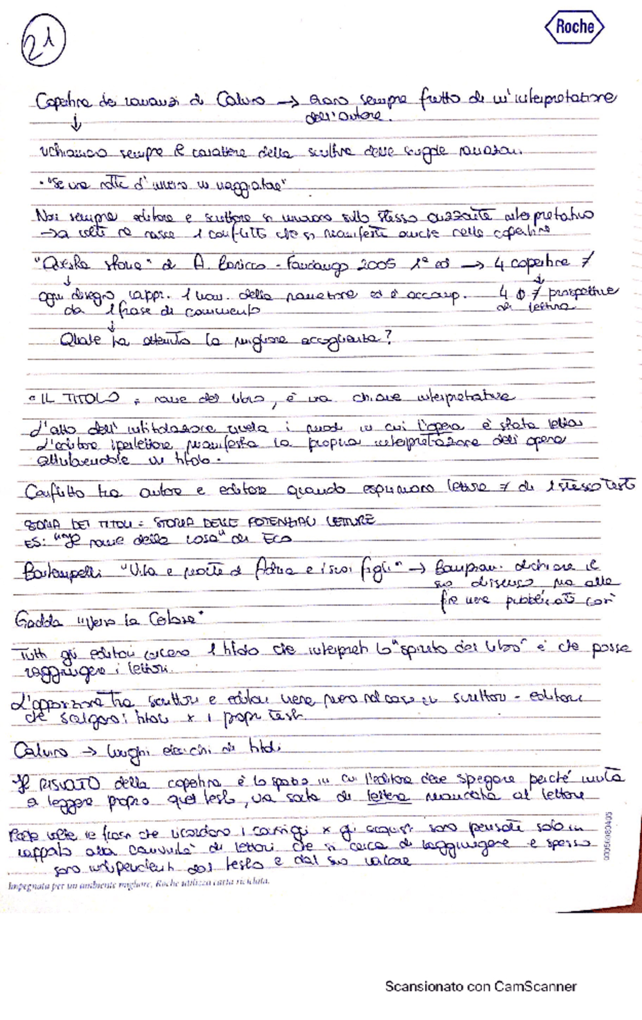 Le Diverse Pagine Di A Cadioli Docsity