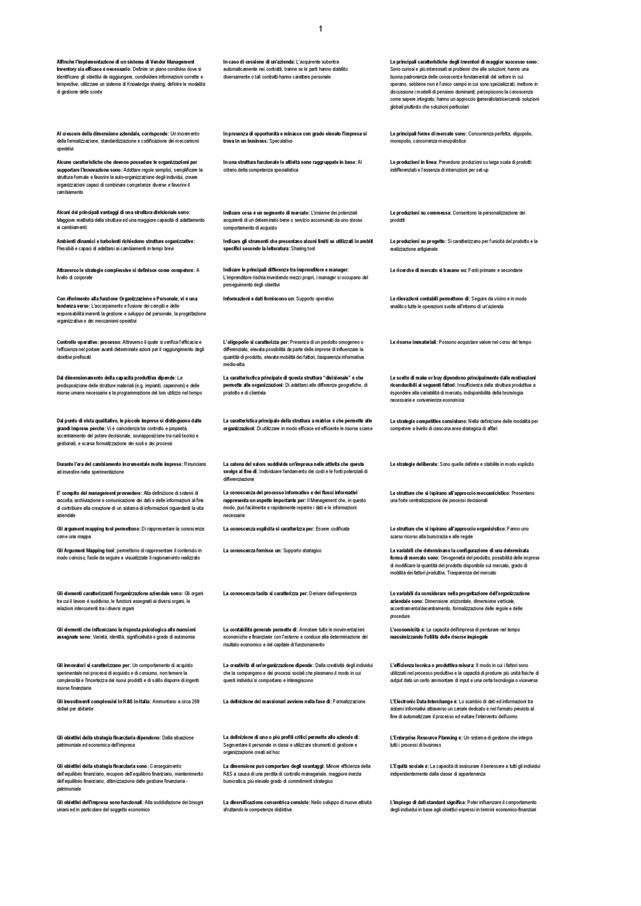 Domande Sistemi Per La Gestione Aziendalepdf Docsity