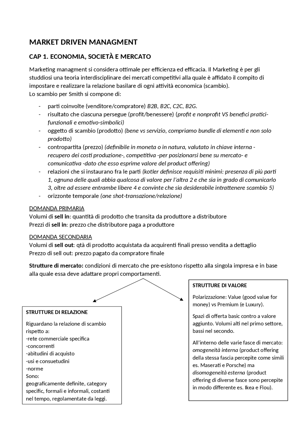Maket Driven Management Mattiacci Pastore Docsity