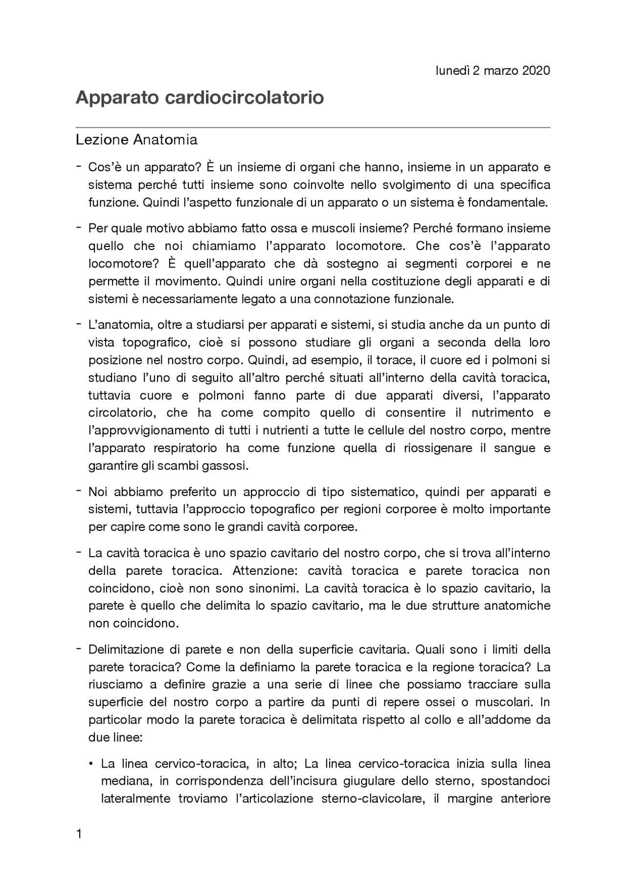 Apparato Cardiocircolatorio Docsity