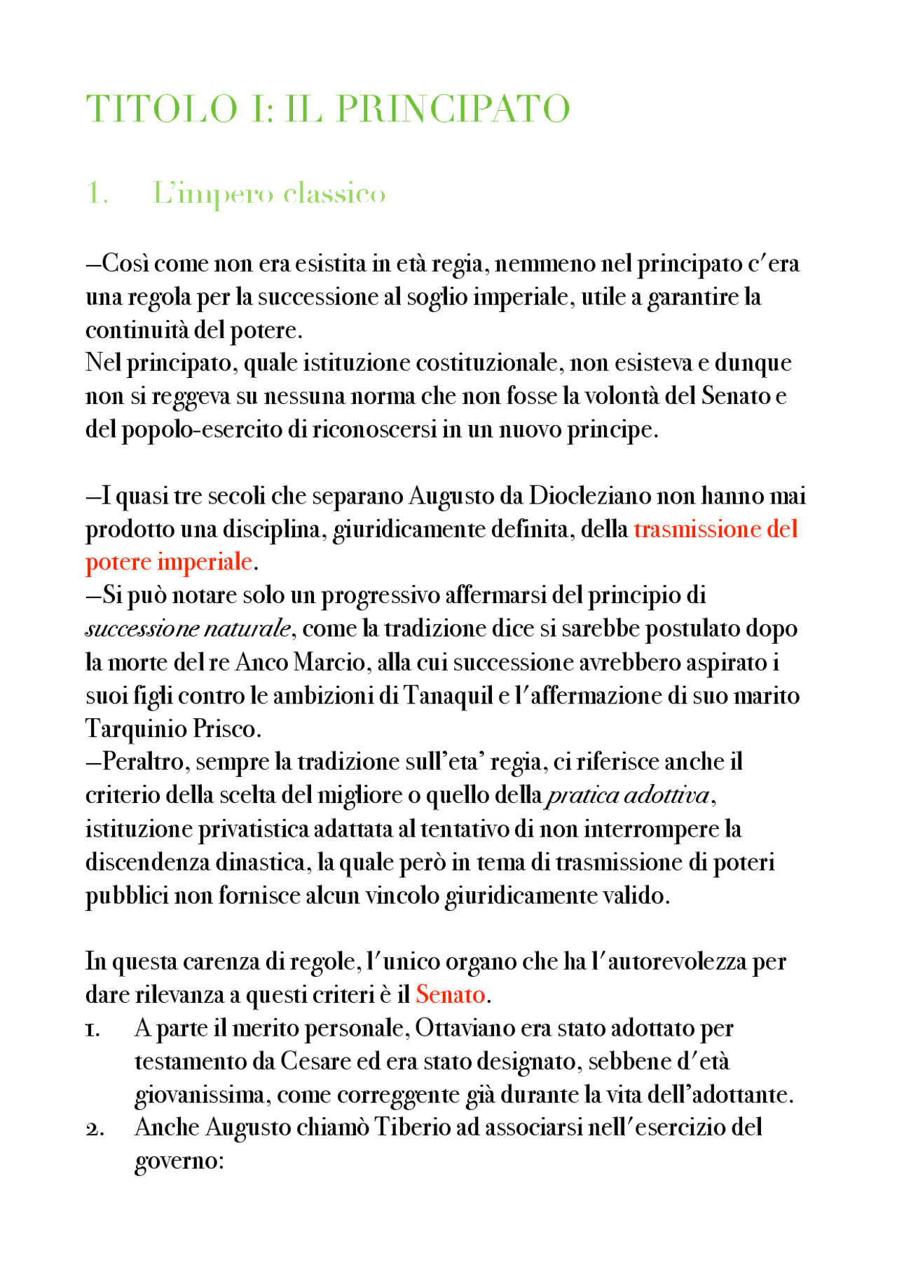 Diritto Pubblico Romano Docsity