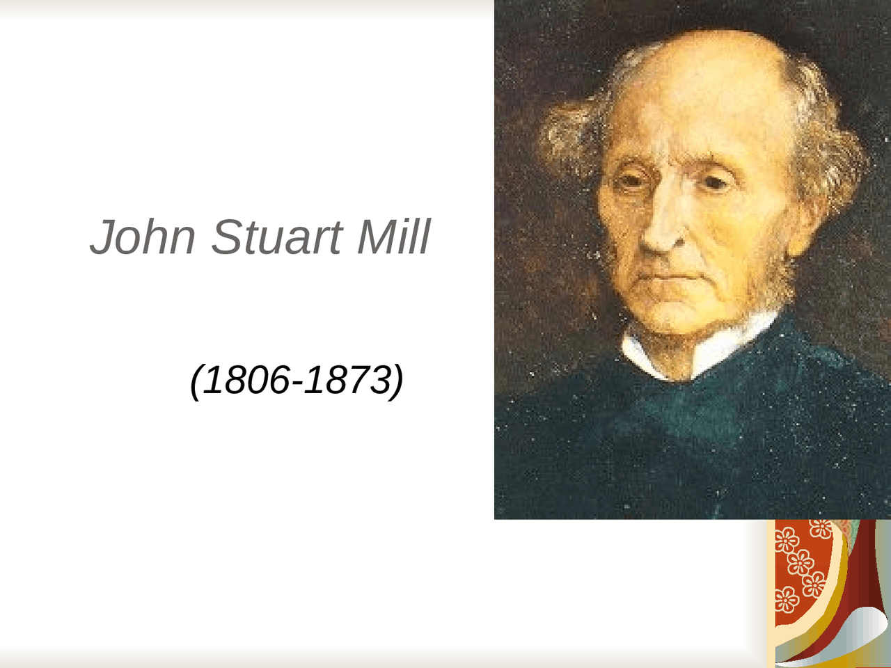 John Mill- Vida e Relevância na Economia - Docsity