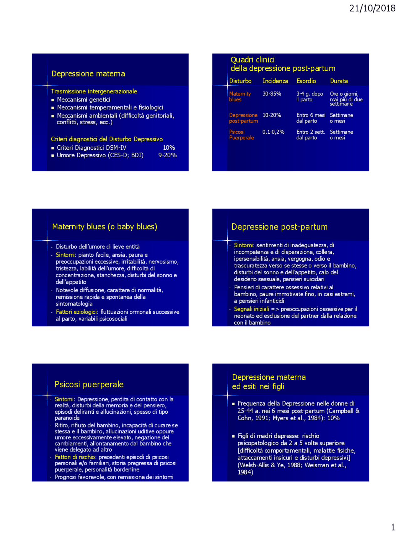 Slide Psicopatologia Dello Sviluppo 2 Docsity