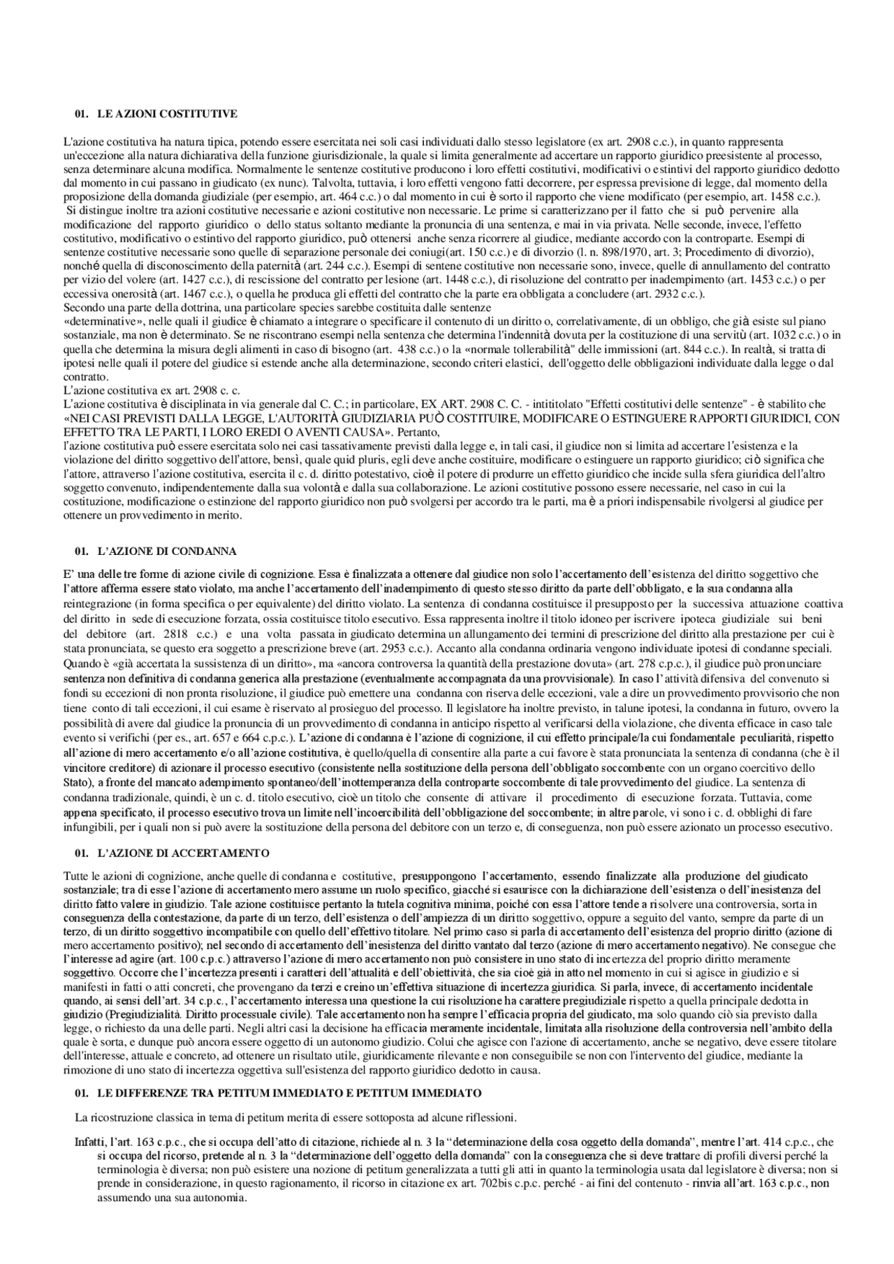 Risposte Aperte Paniere Completo Diritto Processuale Civile Ecampus