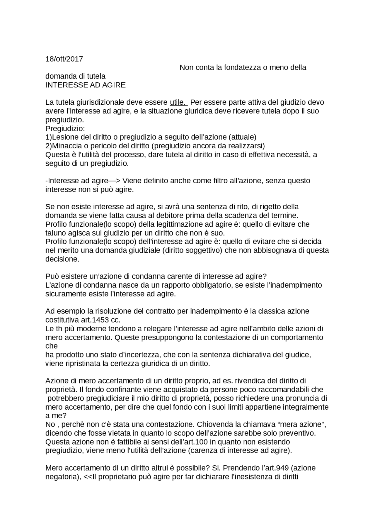 Procedura Civile Lezioni Docsity