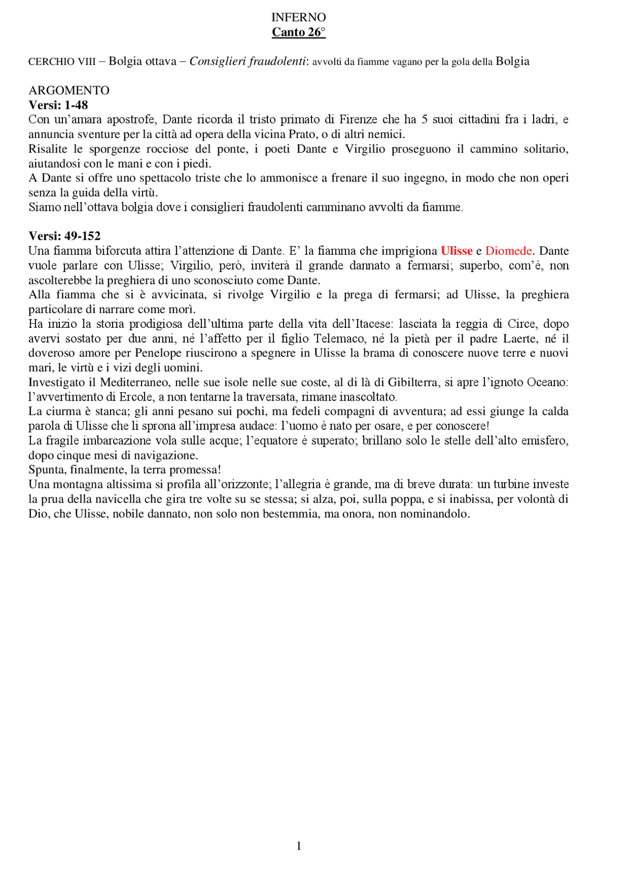 Inferno 26 Parafrasi , Dante: «Inferno» 26° canto – PPWBP