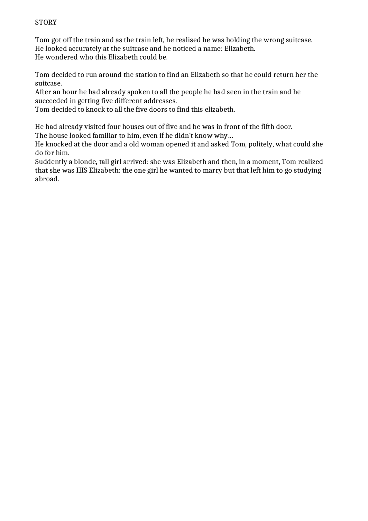 Esercitazione Writing First Docsity