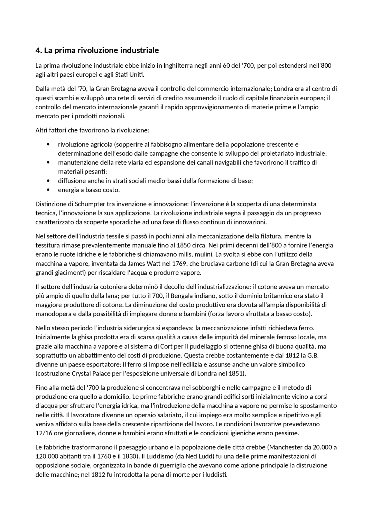 Riassunto Cap 4 E 5 Ottocento Docsity