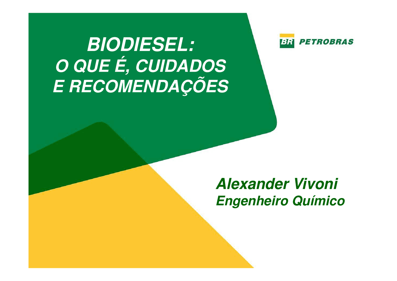 Apresentações no segmento de combustível - Docsity