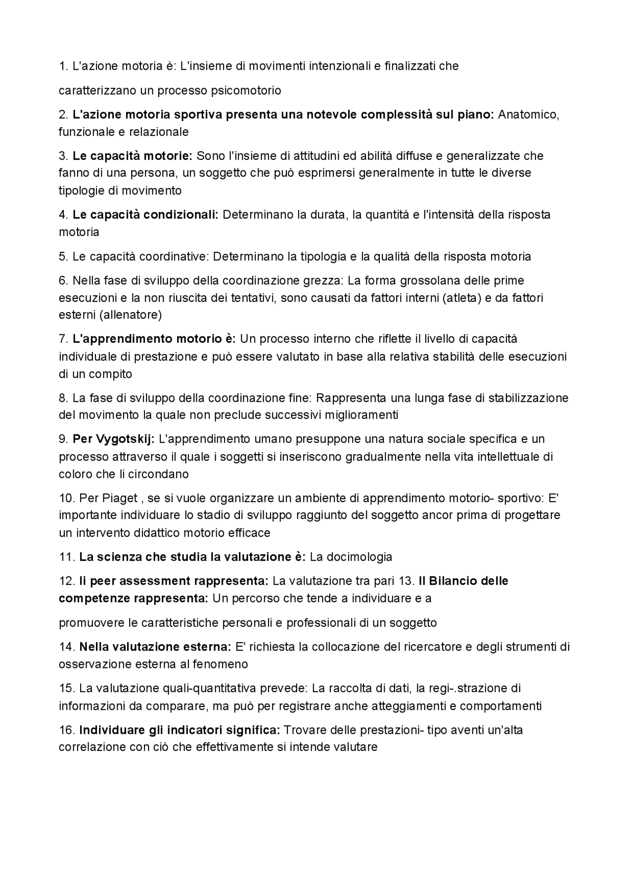 Teoriemetodologie E Didattiche Nelleducazione Motoria Dic2020 Docsity