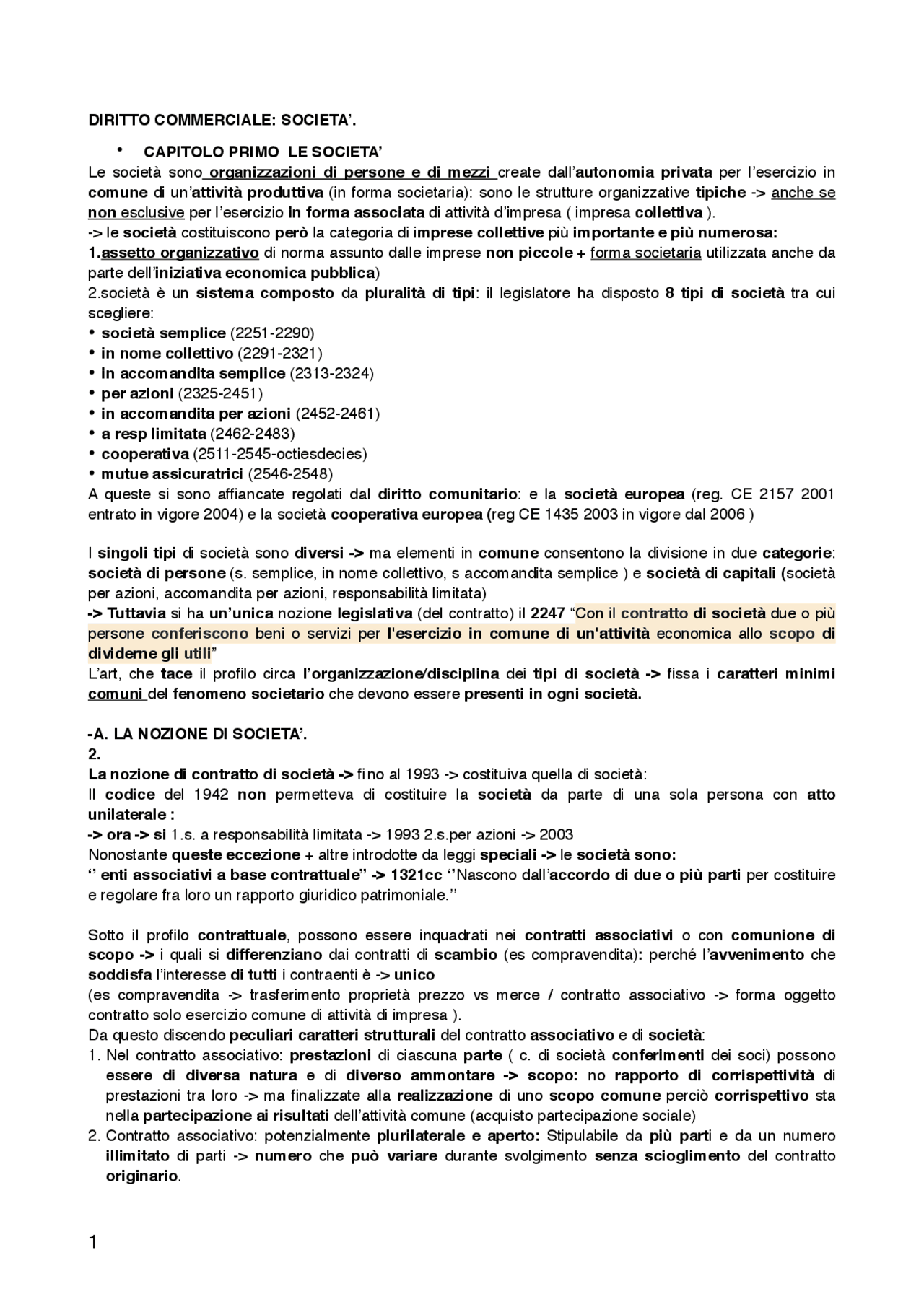 Gf Campobasso 2 Diritto Delle Società Docsity
