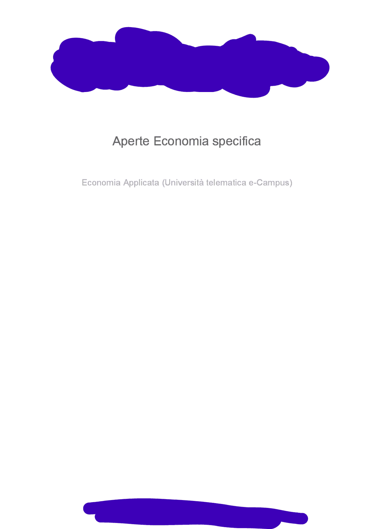 Economia Applicata Risposte Aperte Docsity