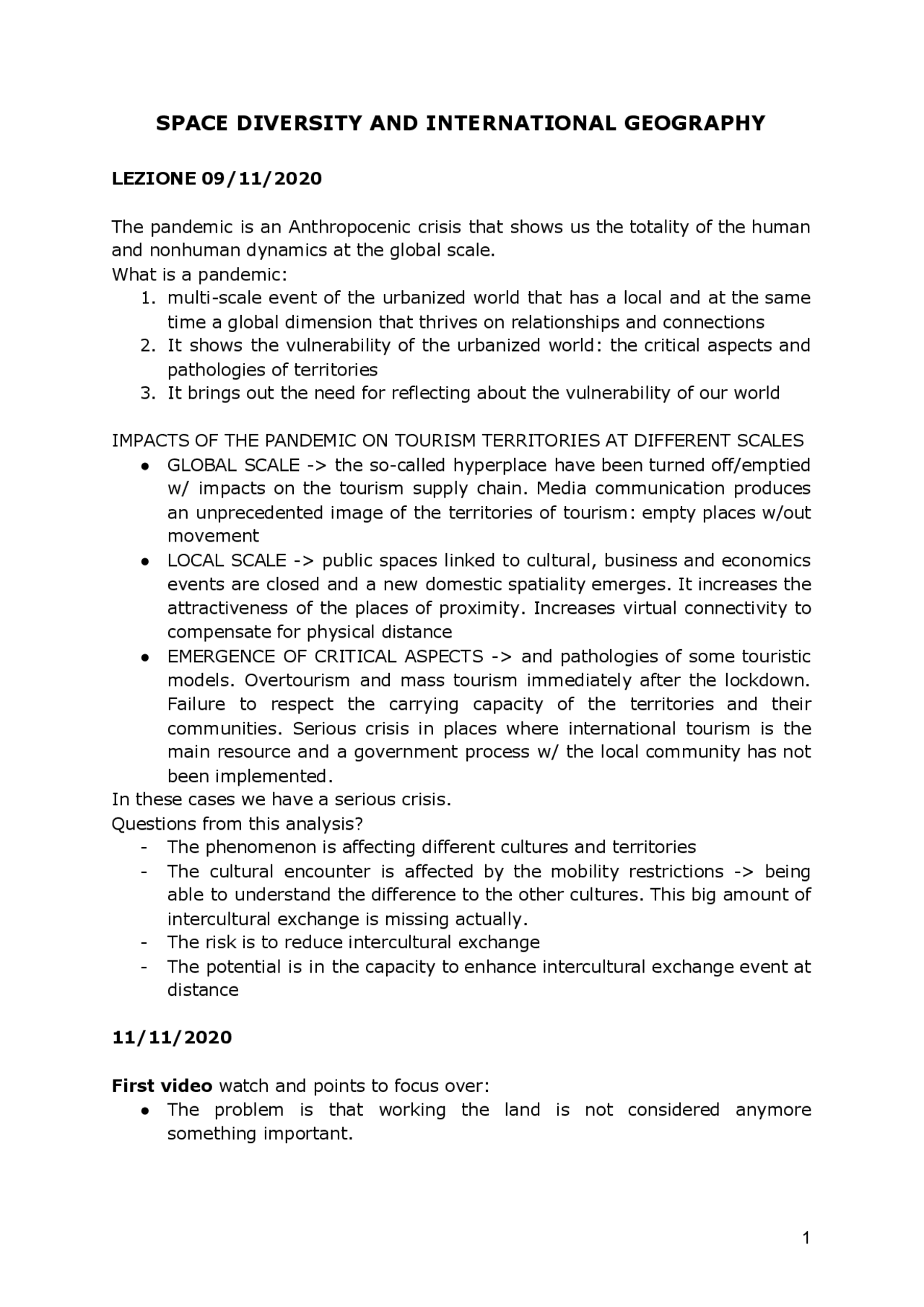 SPACE DIVERSITY AND INTERCULTURAL GEOGRAPHY | Appunti di Geografia Del ...