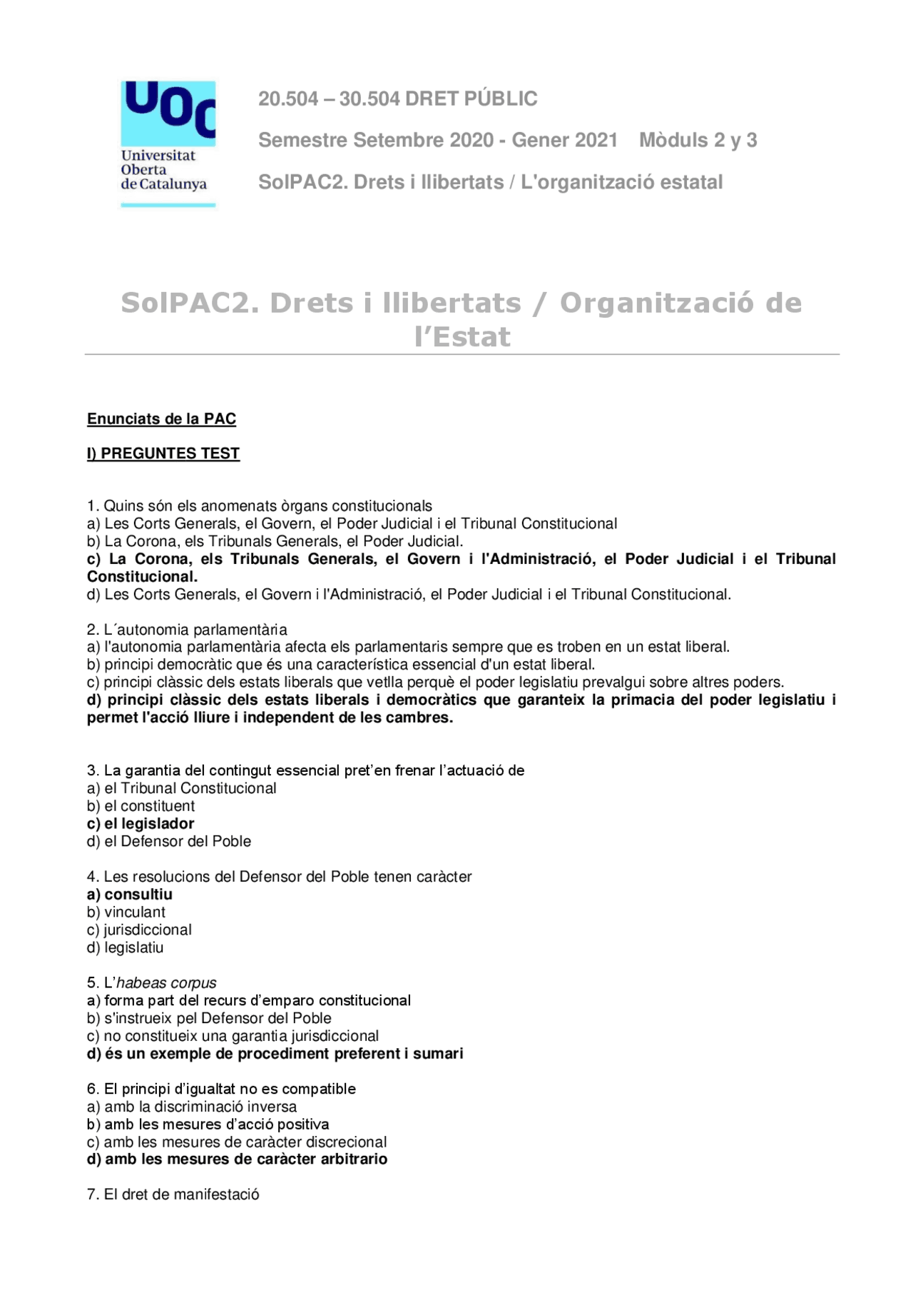Solucio Pac 2 Dret Public Docsity