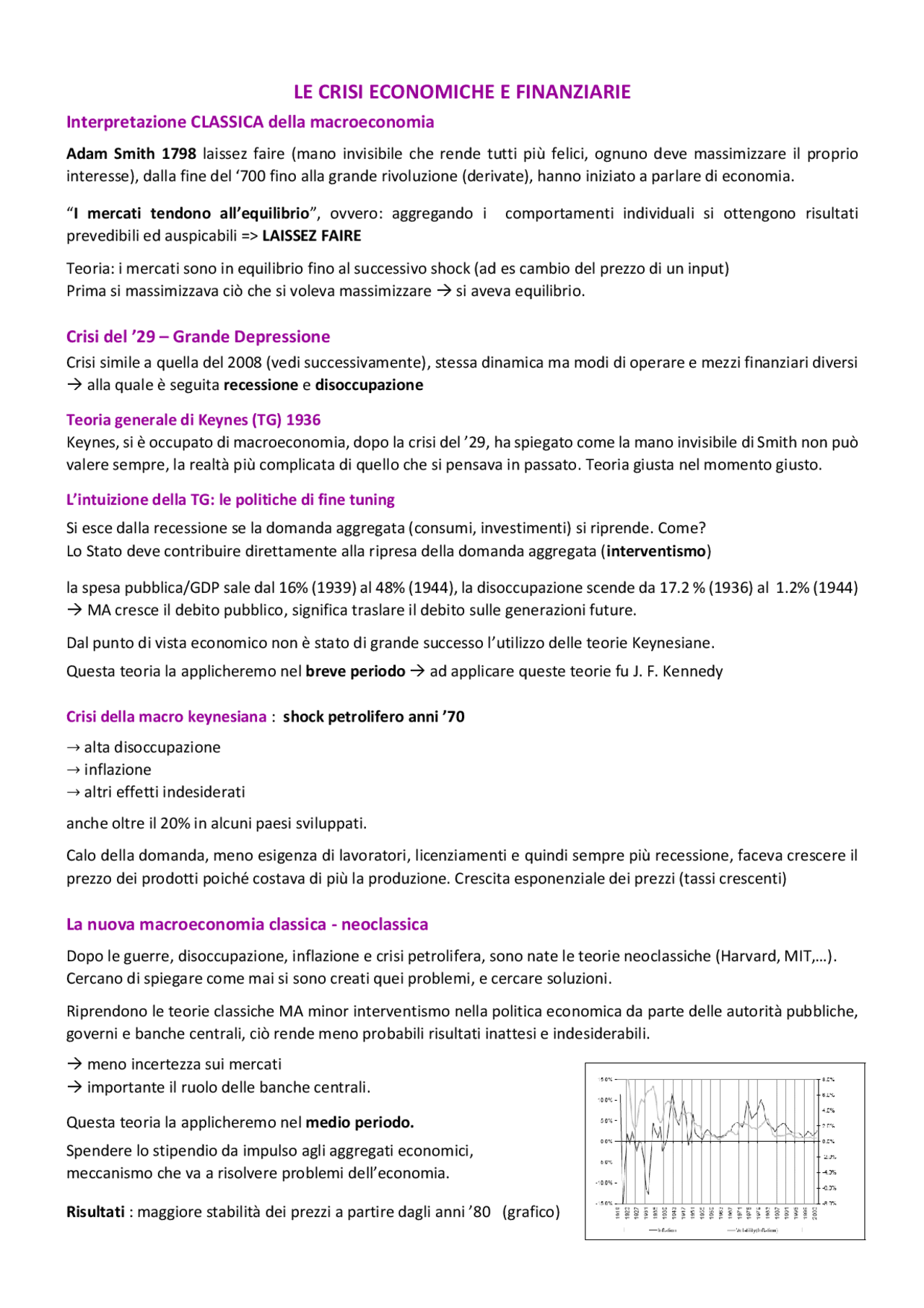 Appunti Completi Macroeconomia Docsity