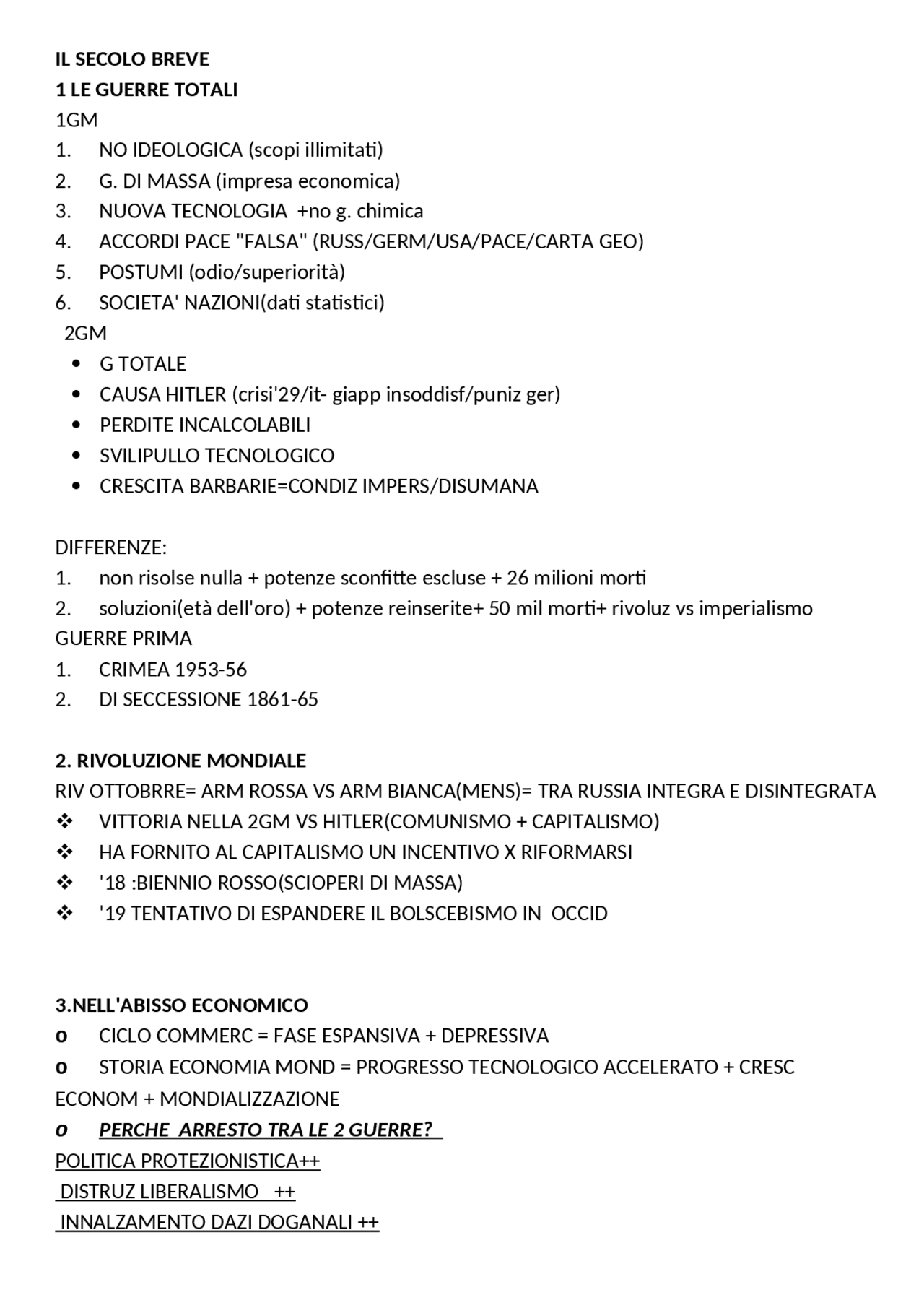 Il secolo breve di Eric J. Hobsbawm | Appunti di Storia Contemporanea ...