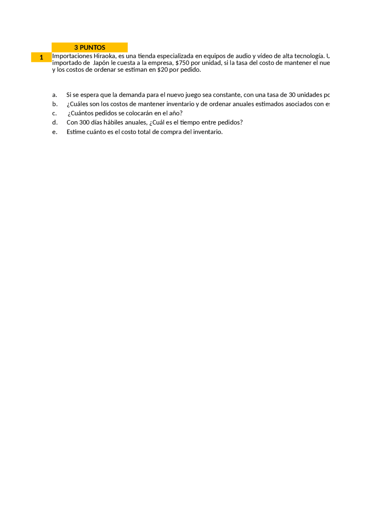 Ejercicios Inventarios Docsity