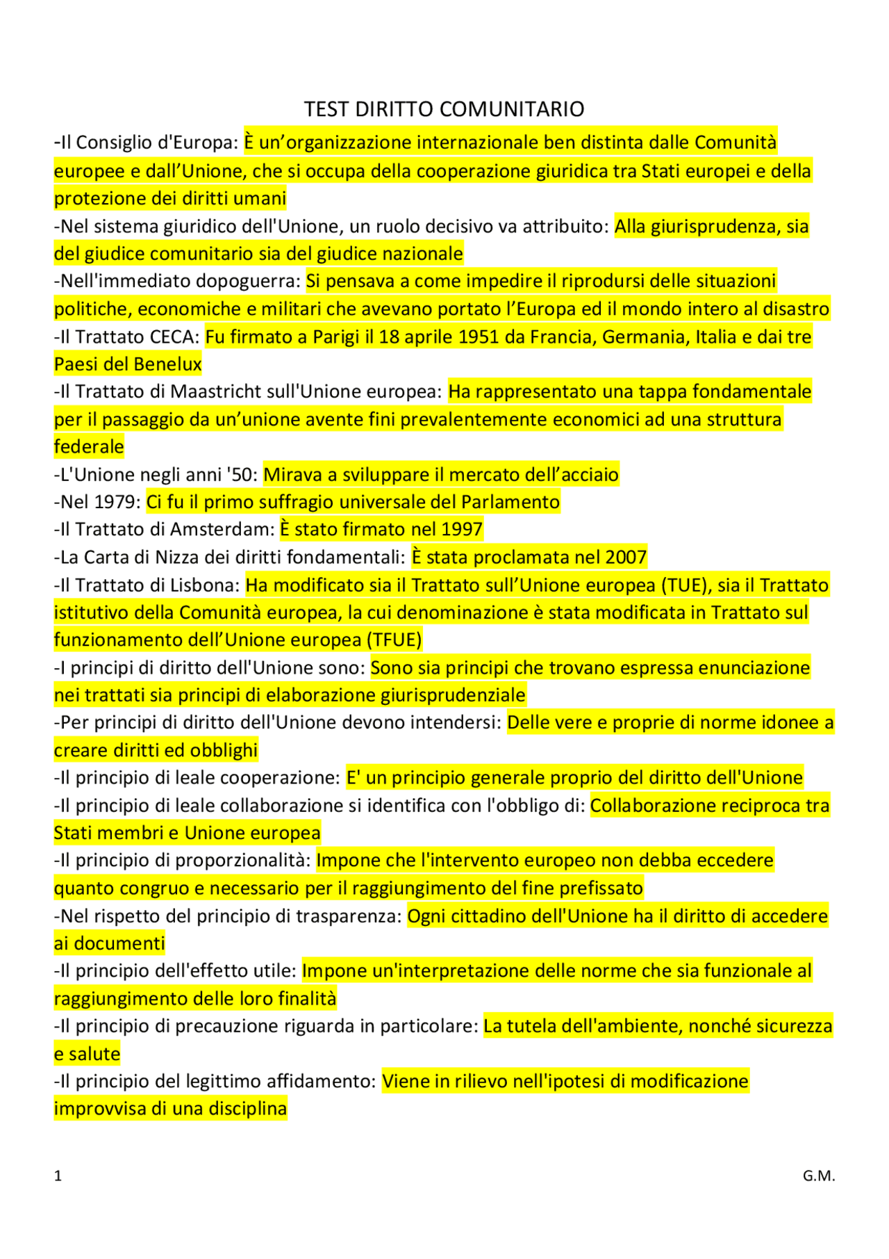 Domande E Risposte Diritto Comunitario Scienze Motorie L22 Unipegaso