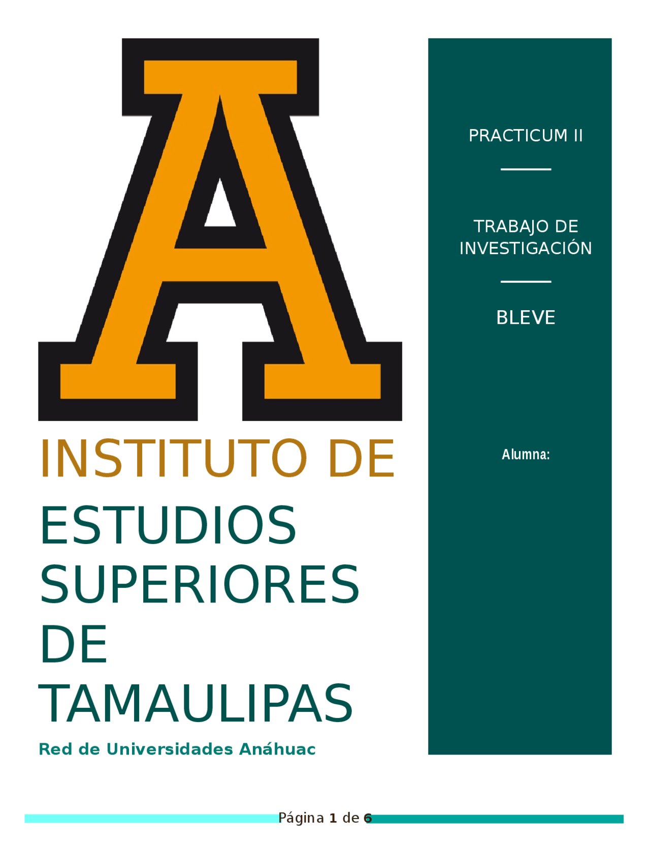 Que es un bleve y sus características - Docsity
