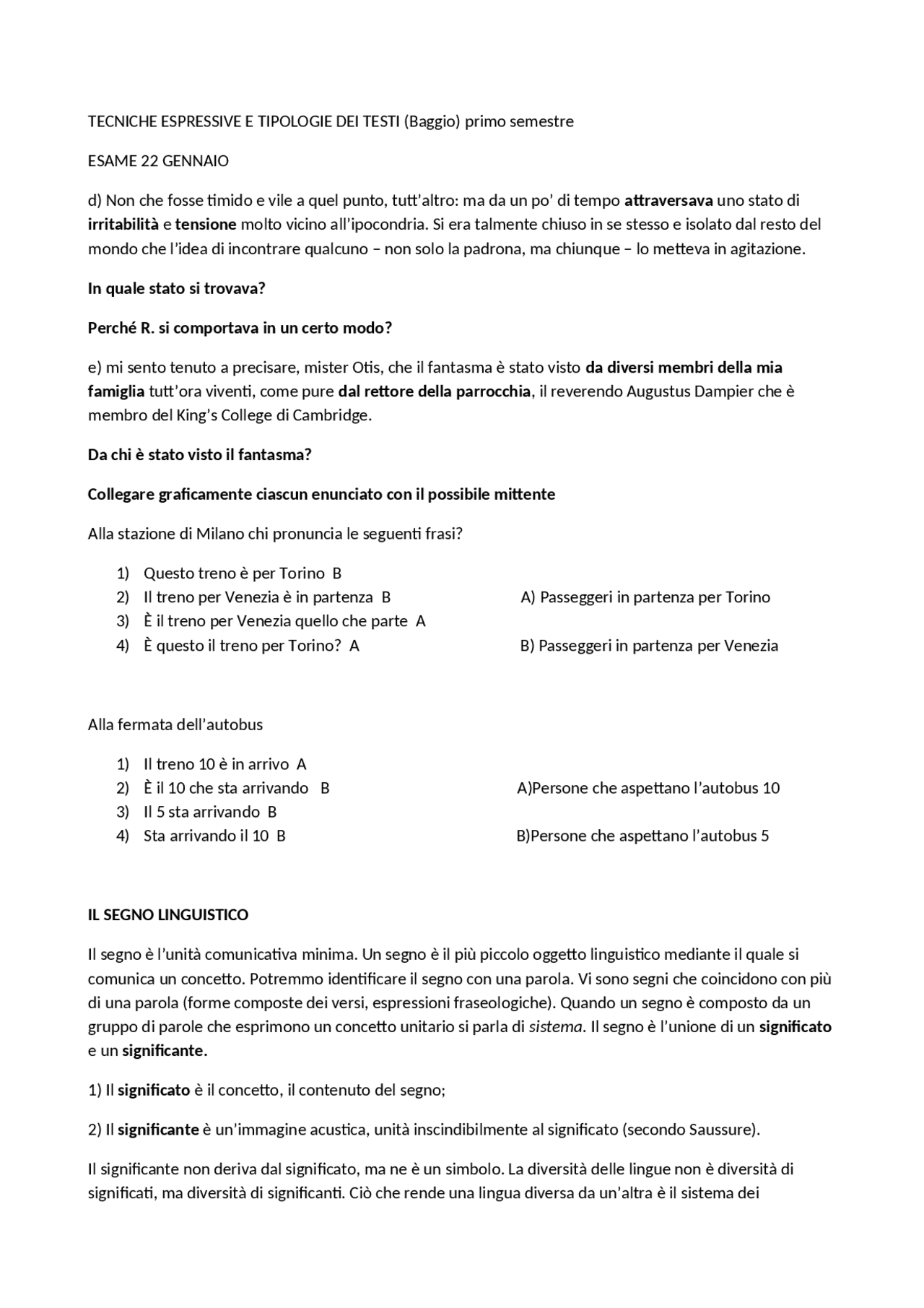 Appunti Tecniche E Tipologie Dei Testi Docsity