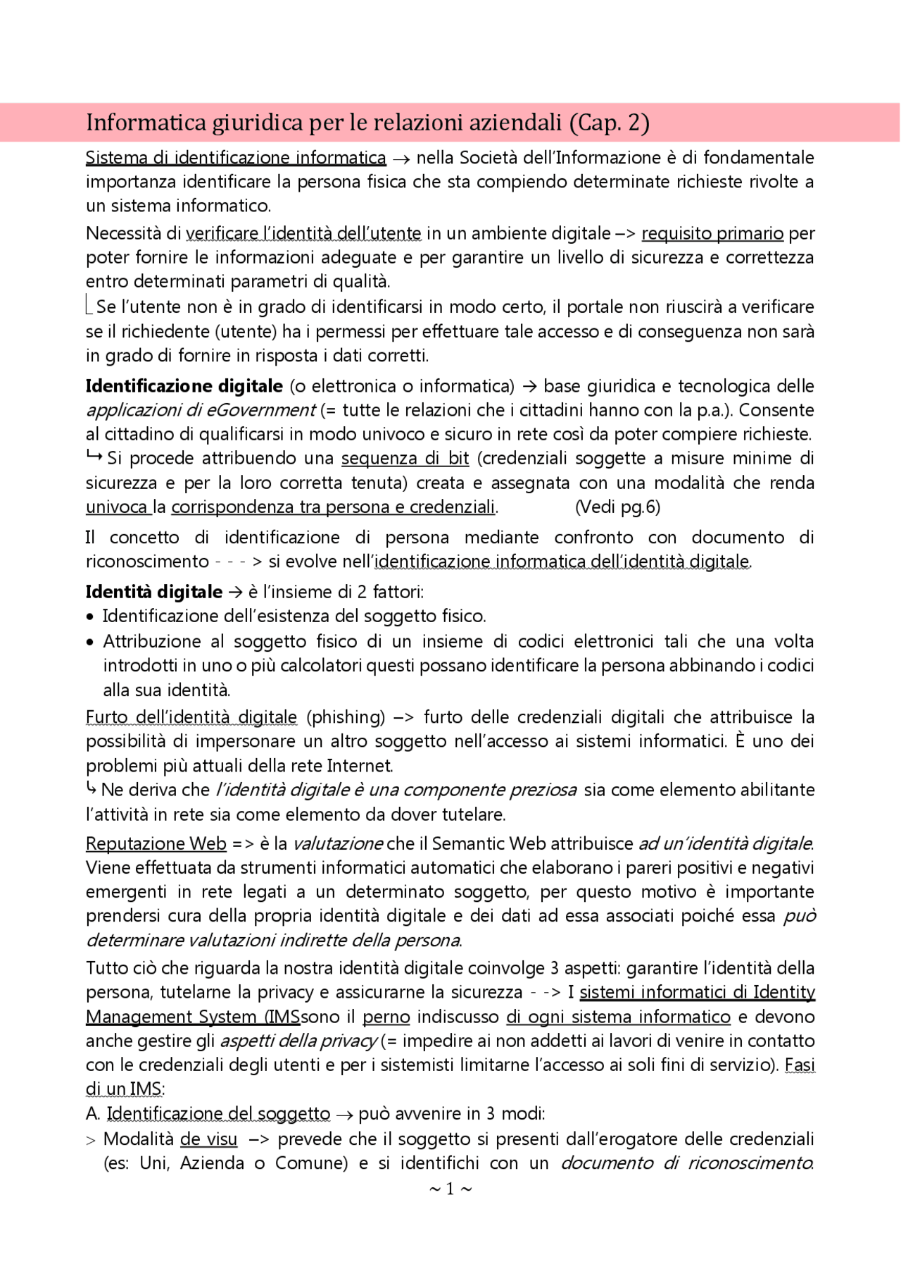 Appunti Informatica Per Esame Prof Tura Docsity