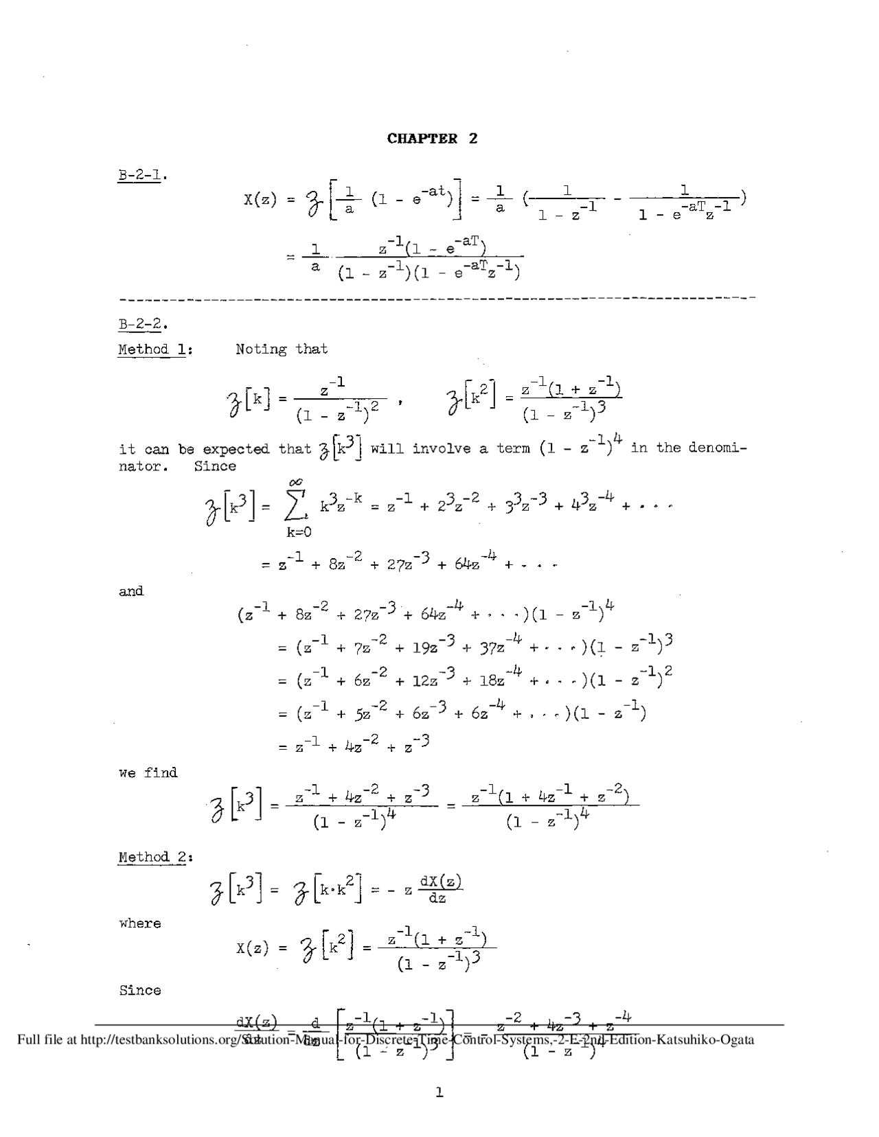 Descret control ogata control system digital - Docsity