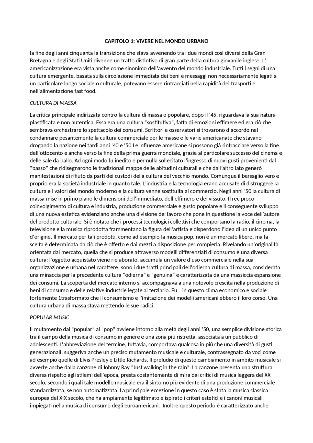 Riassunto dettagliato del libro Ritmi Urbani di Iain Chambers | Sintesi ...