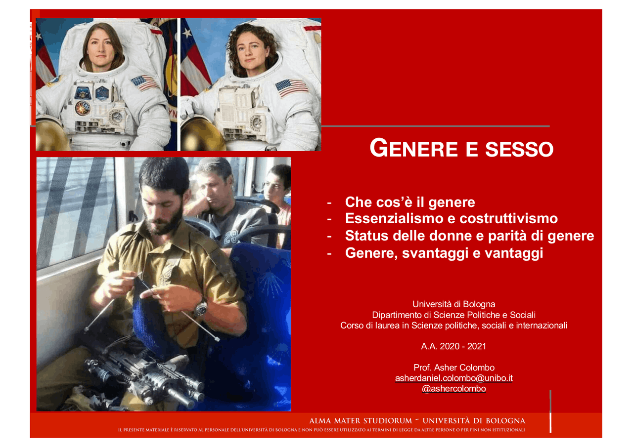 Slide Di Sociologia Docsity