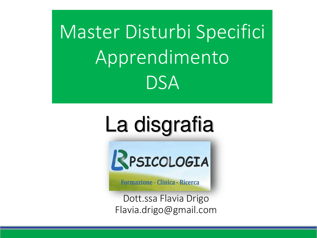 Lezione Disgrafia Psicologia Docsity