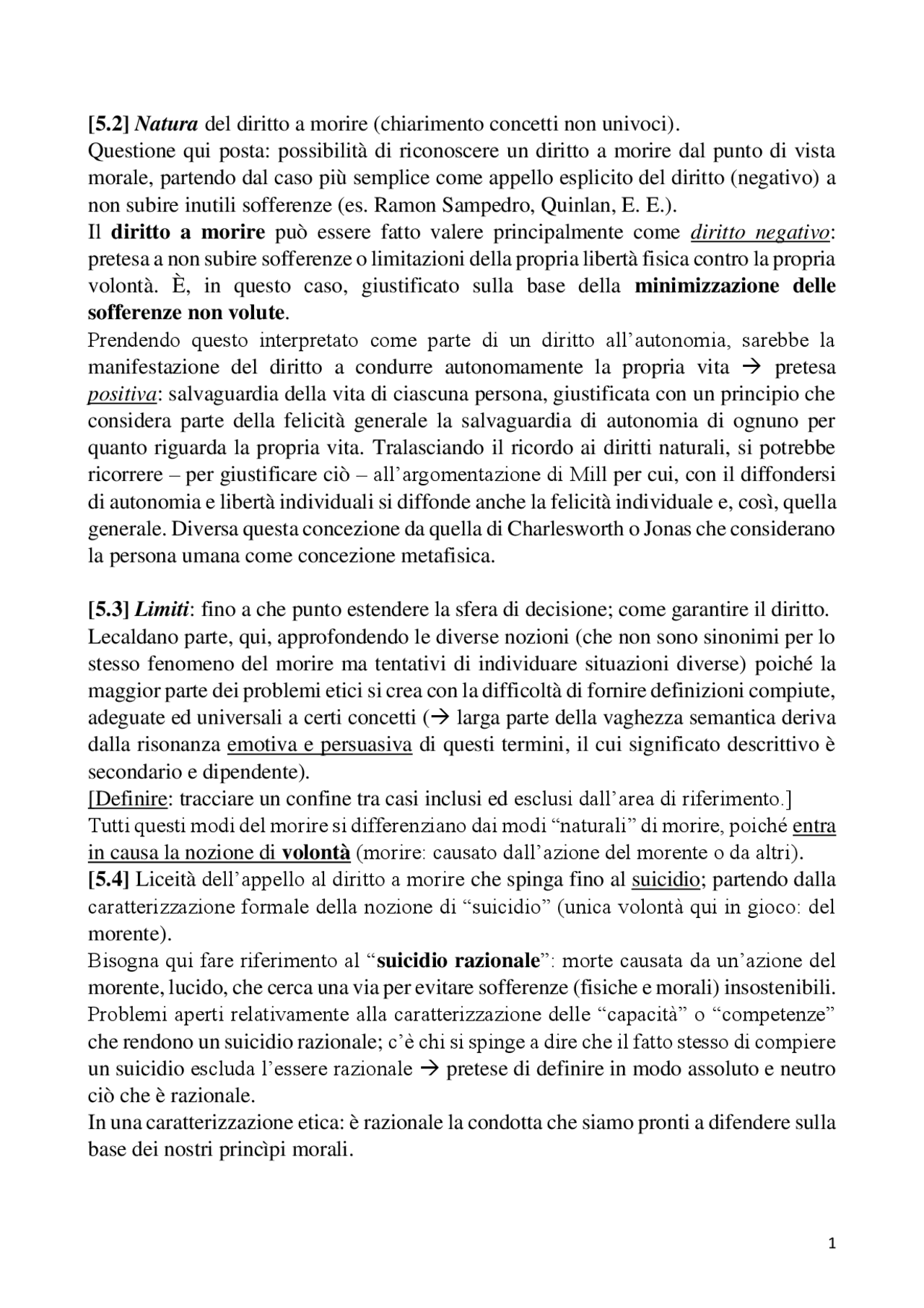 Riassunto Bioetica Le Scelte Morali Docsity