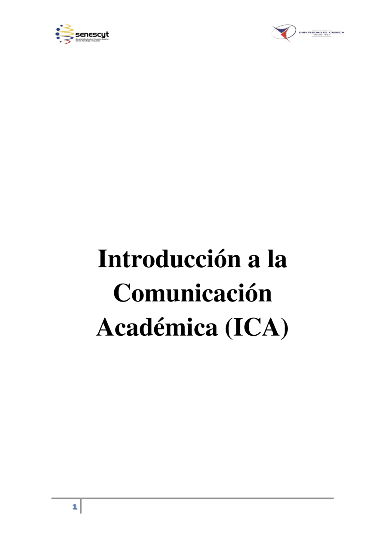 ICA_Intro Comunic Acad - Docsity