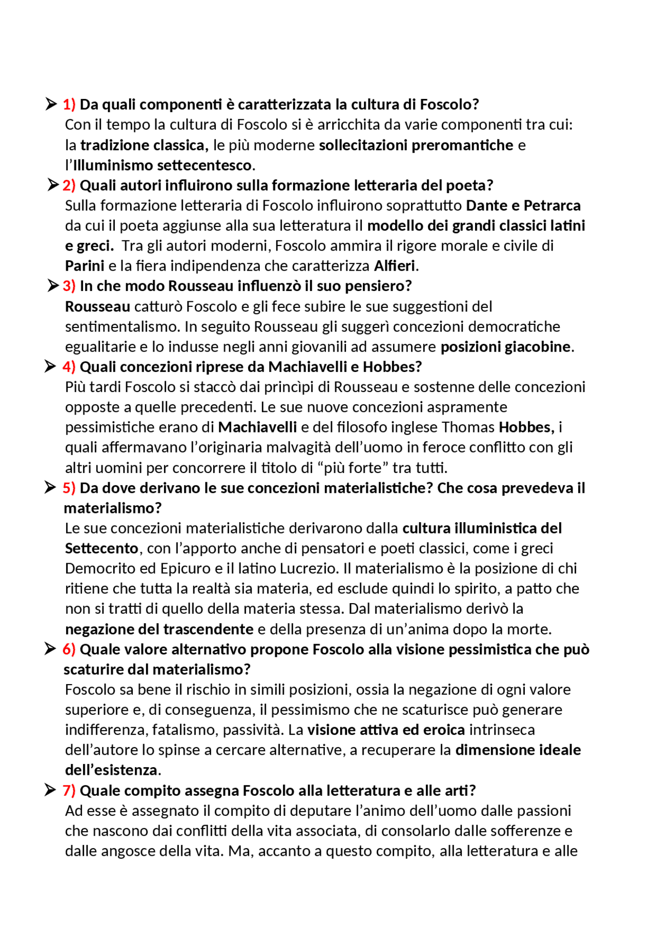 Biografia E Vita Di Ugo Foscolo Docsity