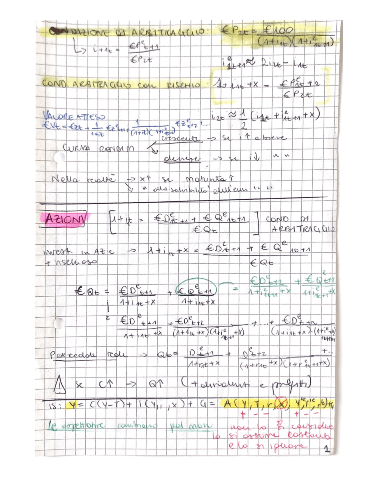 Formule Macroeconomia 2 Docsity
