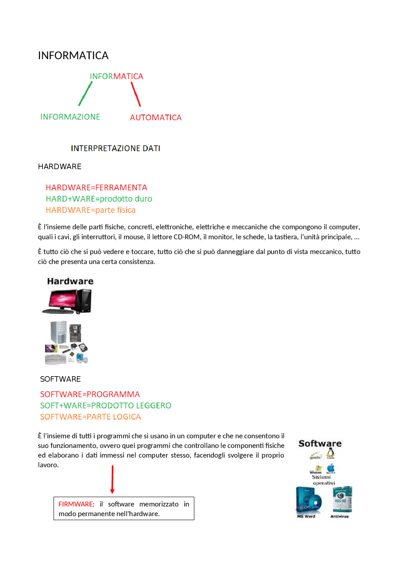 Informatica Concetti Base Docsity