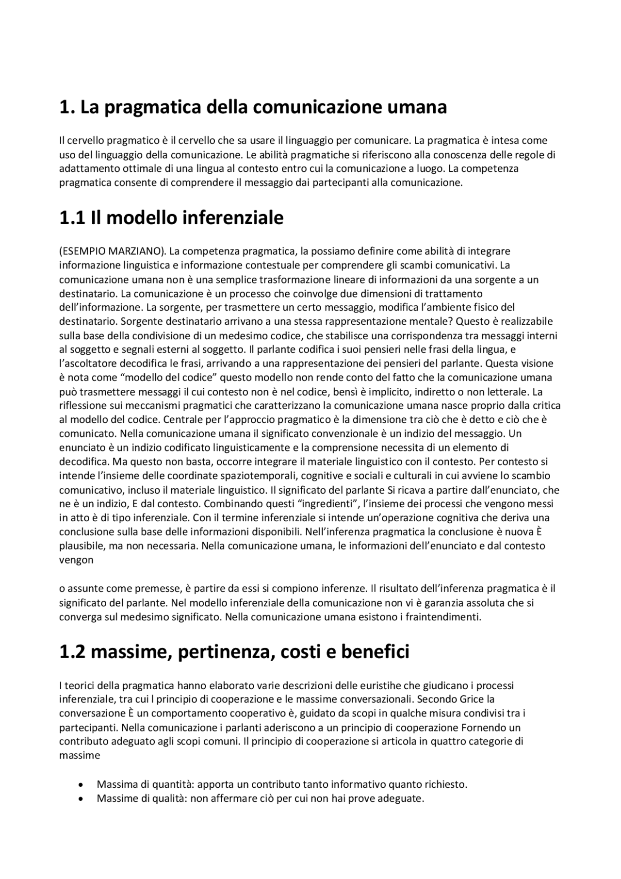 Il Cervello Pragmatico Docsity