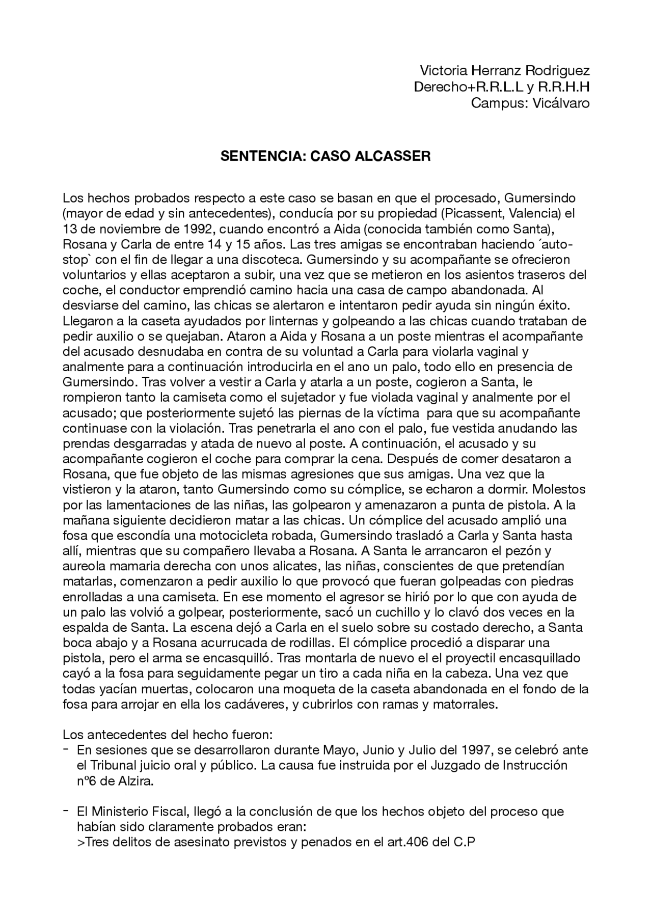 Resumen Sentencia Alcasser Resúmenes De Derecho Constitucional Docsity