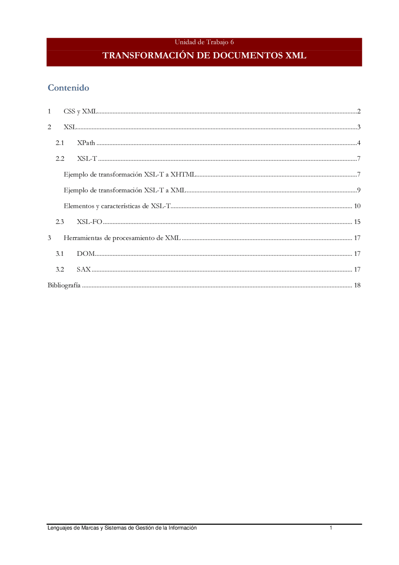Transformación De Documentos Xml Docsity
