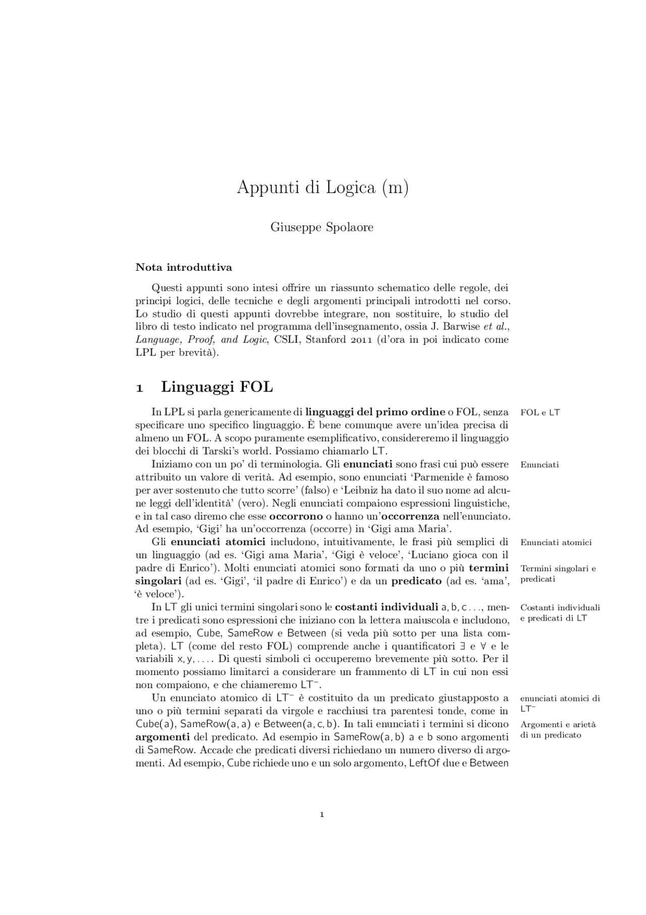 Appunti Di Logica Per Informatica Docsity